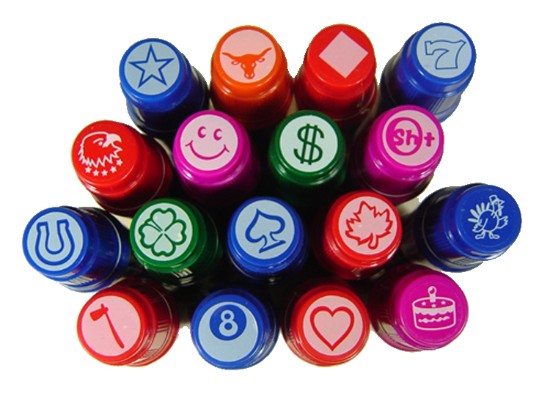 Patterned Tip Ink Daubers All American Bingo Inc Patterned Tip Ink Daubers All American Bingo Inc